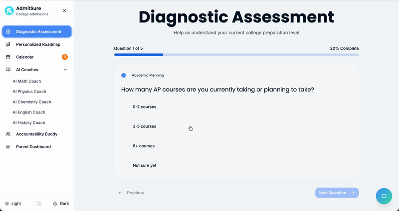 College Admissions, Simplified by AI — Plan Less. Win More
